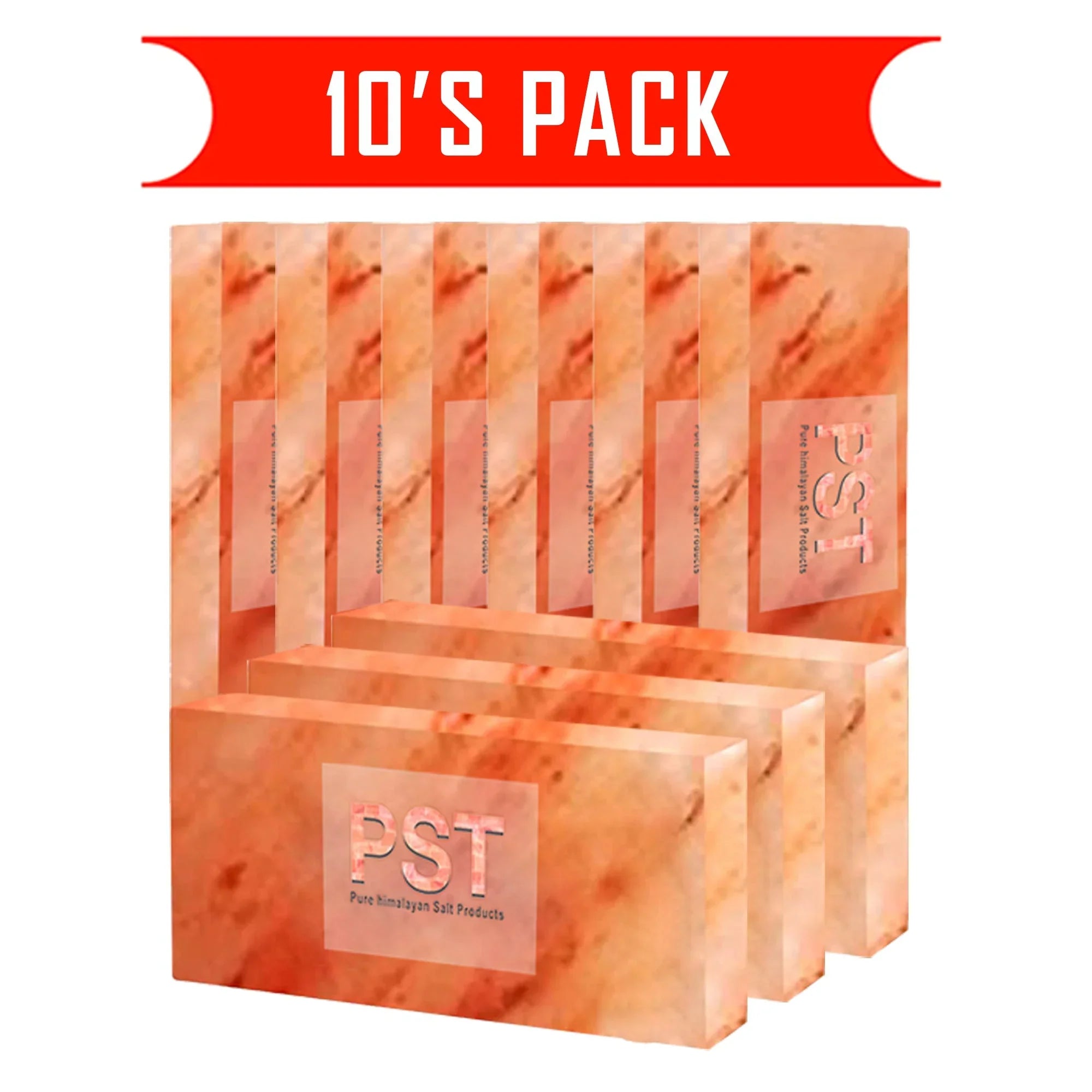 Bulk Himalayan Salt Tiles Pack of 10 – Pink Salt Tiles